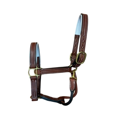 Custom Stitched Padded Halter - Central Kentucky Tack and Leather